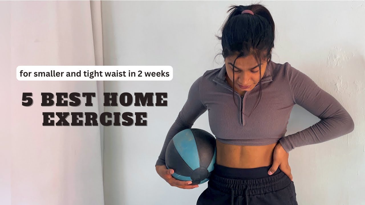 SMALLER AND TIGHTER WAIST HOME/GYM EXERCISE || How to lose lower belly ...