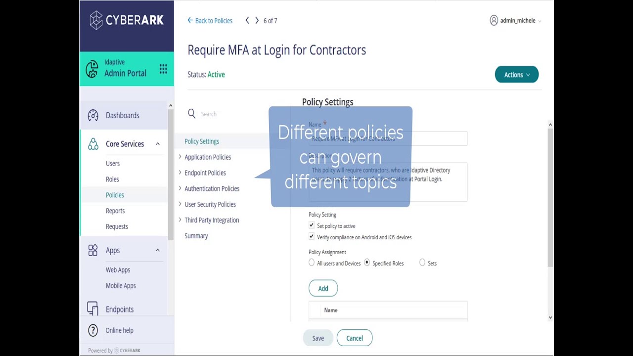 User Policies Overview - CyberArk Identity - YouTube