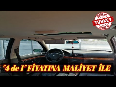 TAVAN DÖŞEMESİ NASIL DEĞİŞTİRİLİR ( BMW e39 ) Sanroof cam ve perde sökümü nasıl yapılır ?