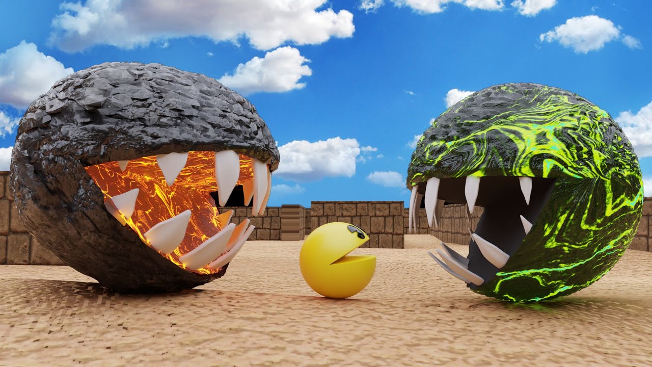Best Pacman Videos (Volume 26) -Toxic Green Pac, Lava Monster Pacman ...
