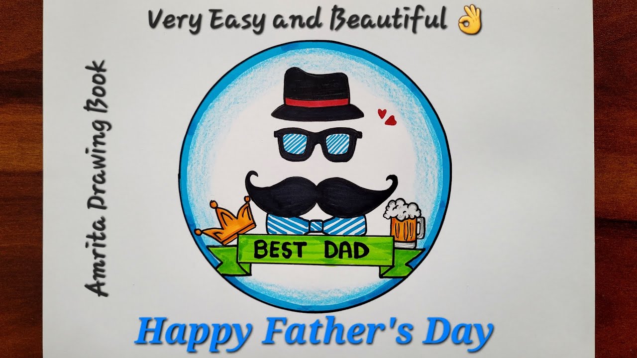Best Father's Day Drawing | How to Draw Father's Day step by step ...