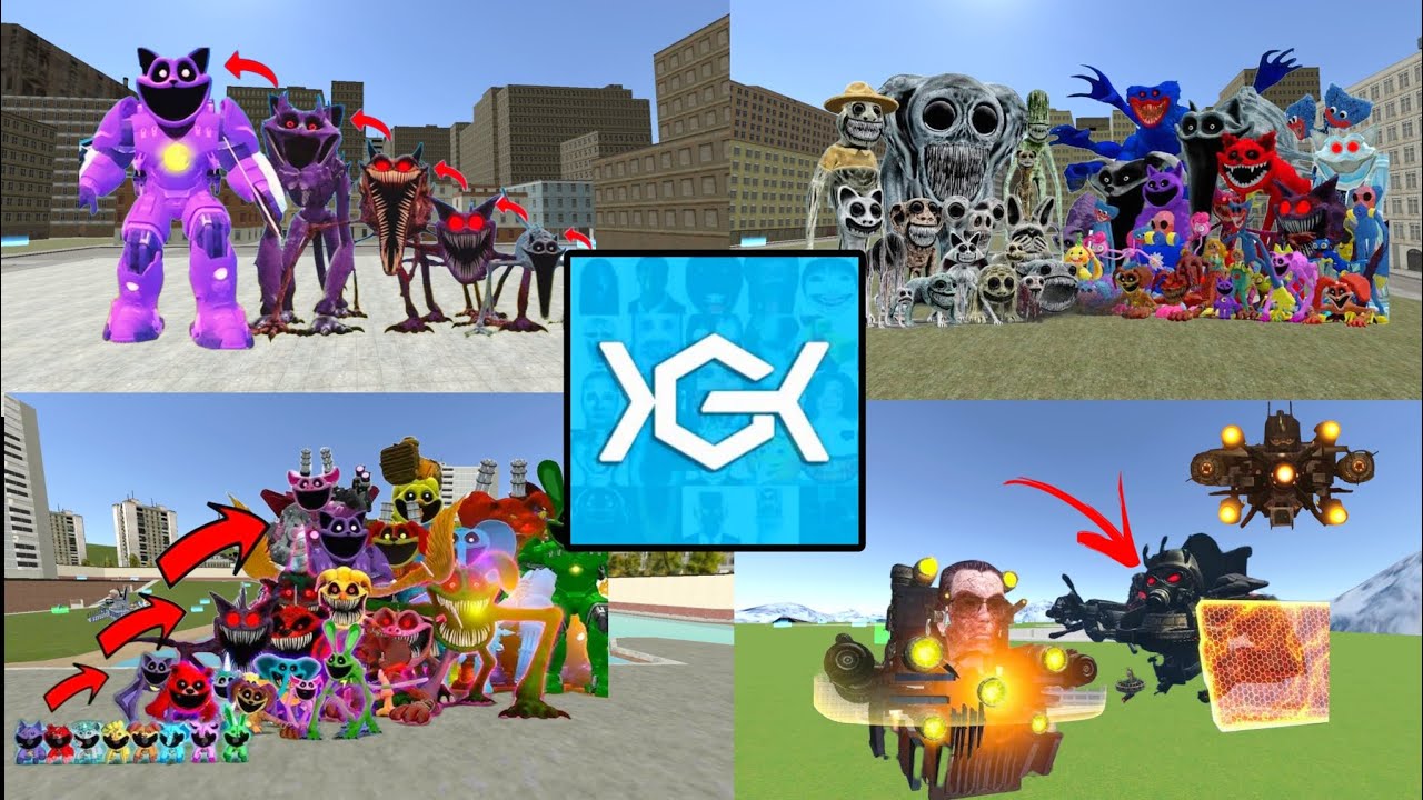 Nextbots in playground new update titans mecha monster zoonomaly ...