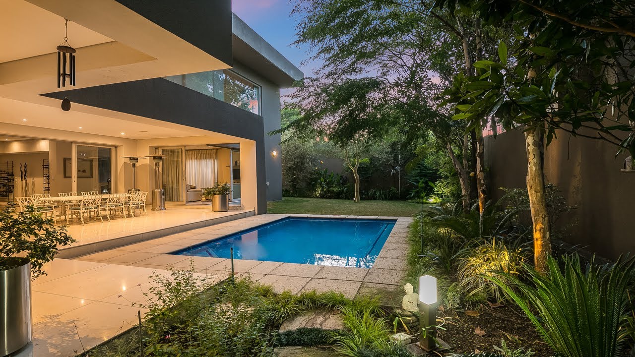 Sophisticated modern luxury home with an elevator - YouTube