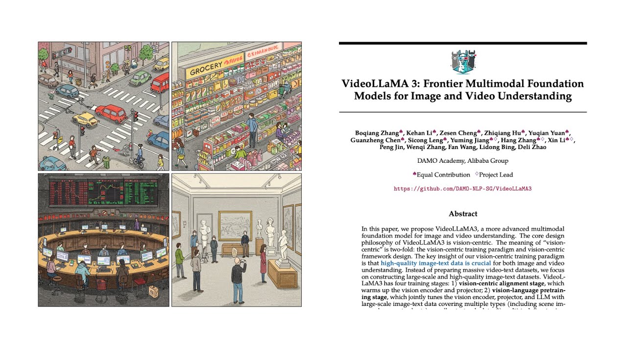 VideoLLaMA 3: Frontier Multimodal Foundation Models for Image and Video ...