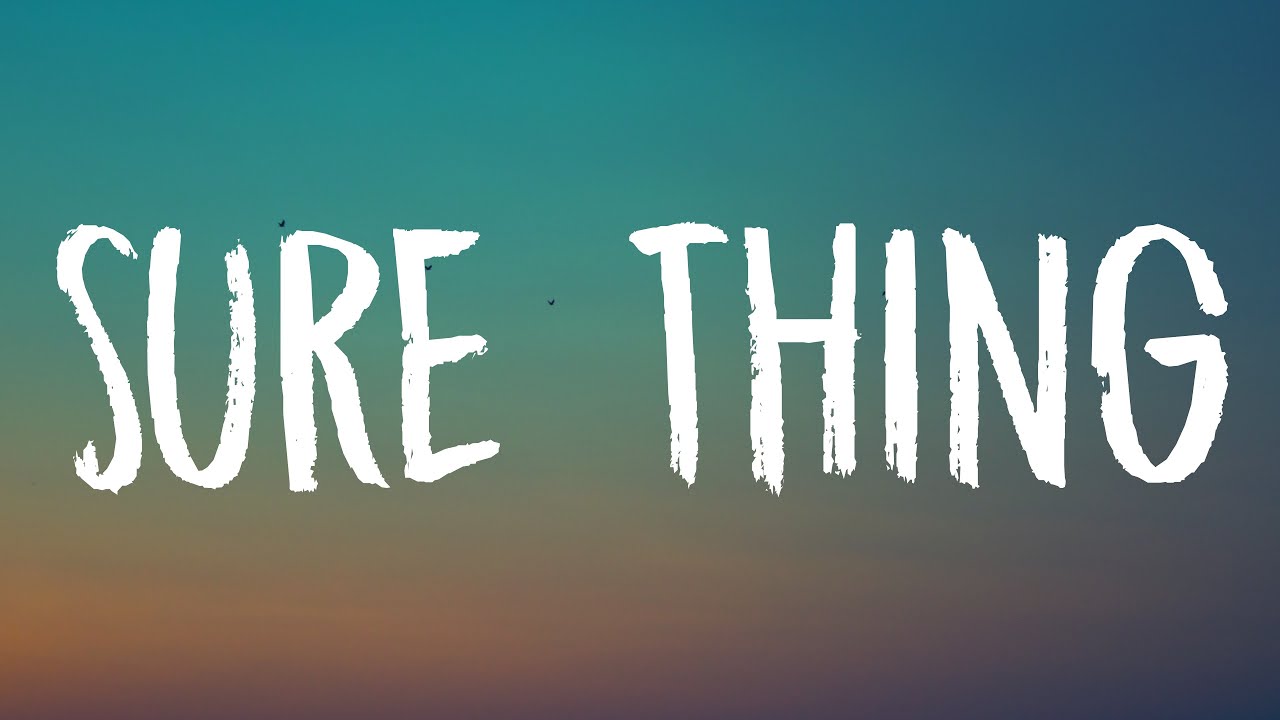 Miguel - Sure Thing (Lyrics) - YouTube