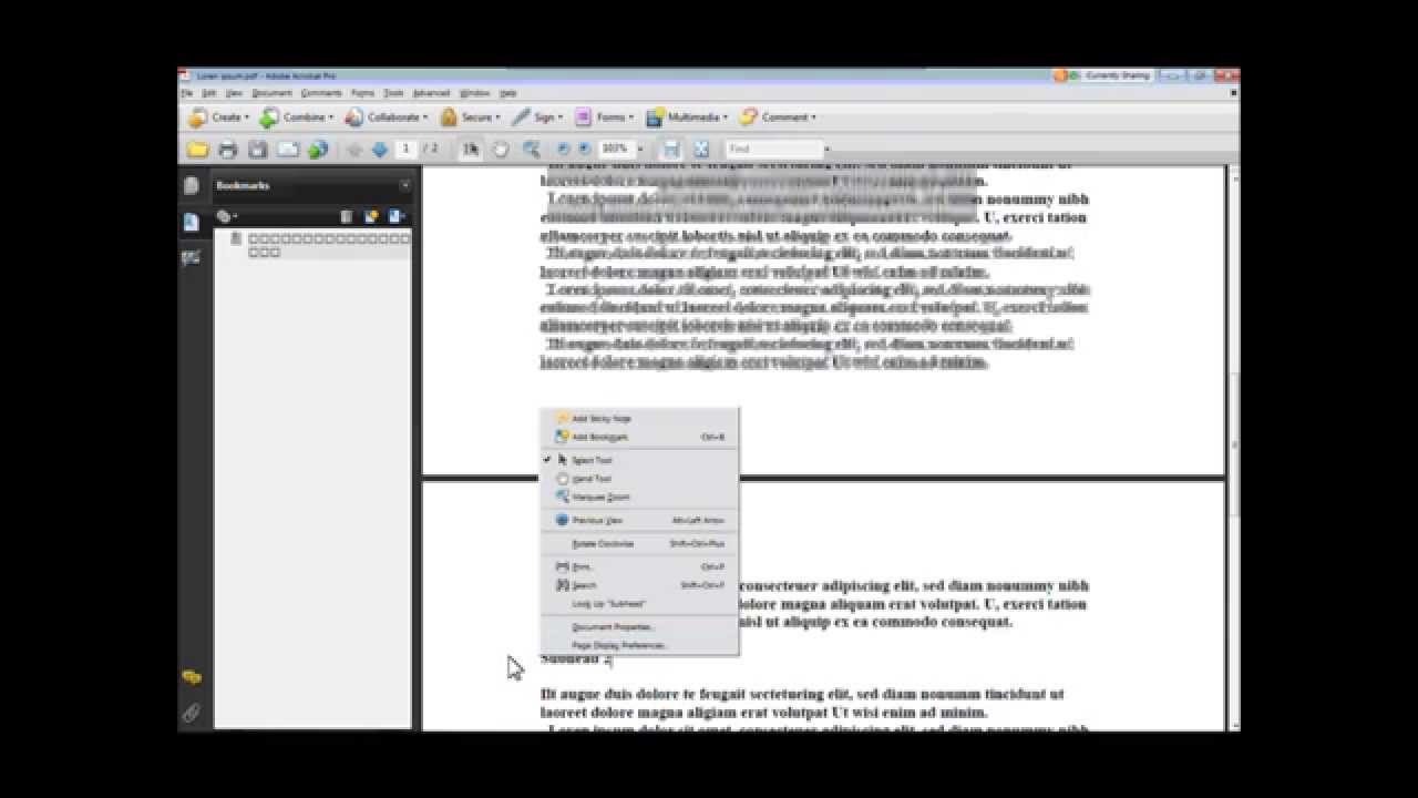 Add Bookmarks In Adobe Acrobat YouTube Add Bookmarks In Adobe Acrobat YouTube