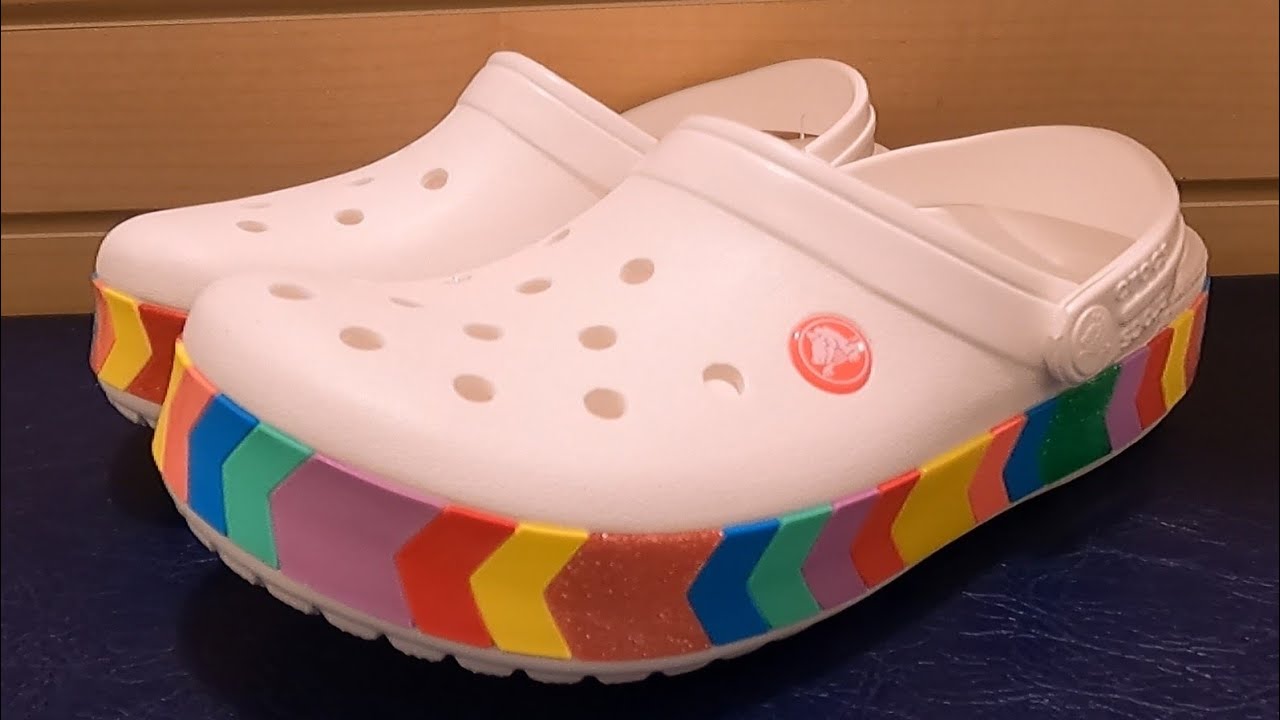 CROCS CROCBAND CHEVRON BEADED CLOG CLOSER LOOK CROCS SLIDES SANDALS ...