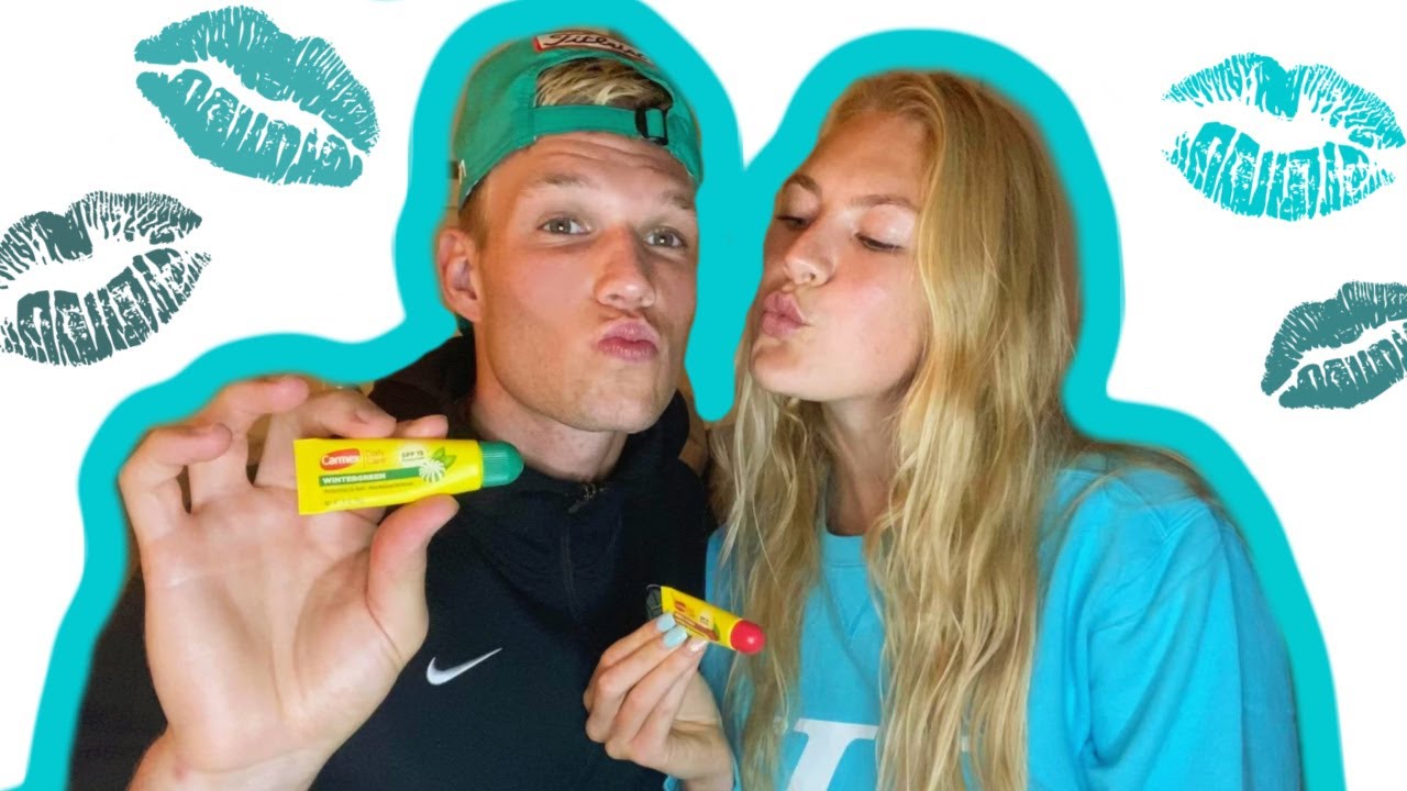 CHAPSTICK KISSING CHALLENGE *Juicy* - YouTube