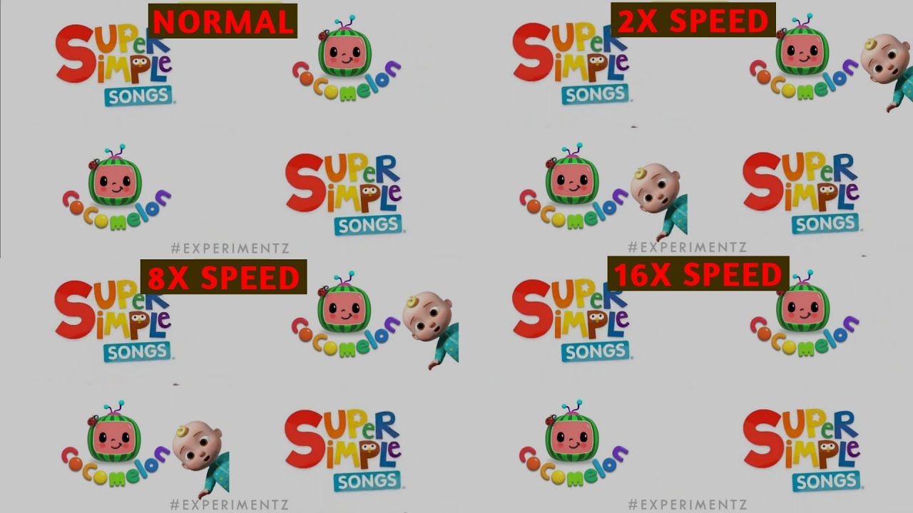Super Simple Songs Intro Vs Cocomelon Outro But It Keeps Getting Faster ...