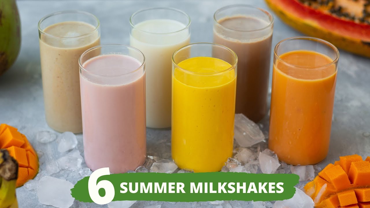 6 Easy Milkshake Recipes + BLENDER GIVEAWAY | How To Make Thick ...