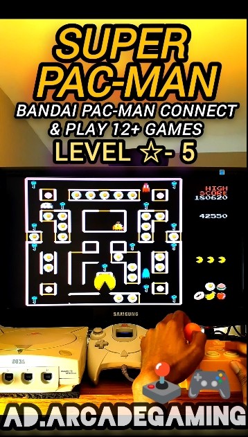 Super Pac-Man Level 5 - Connect And Play - Classic Namco Arcade Games ...