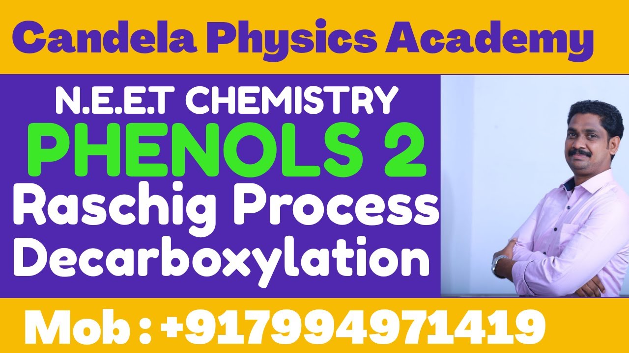 Plus Two Chemistry|Phenols|Raschig process|decarboxylation|Malayalam ...