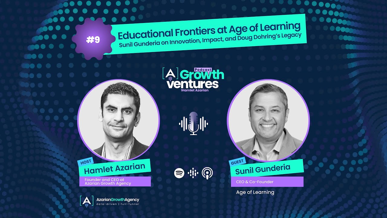 Educational Frontiers at Age of Learning: Sunil Gunderia - YouTube
