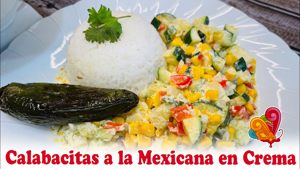 Calabacitas a la Mexicana en Crema - YouTube