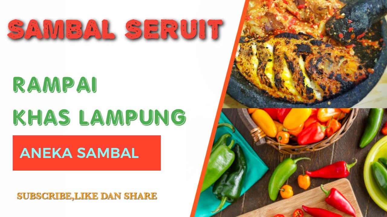 RESEP ASLI SAMBAL SERUIT RAMPAI- khas Lampung‼️🌶️💥 - YouTube