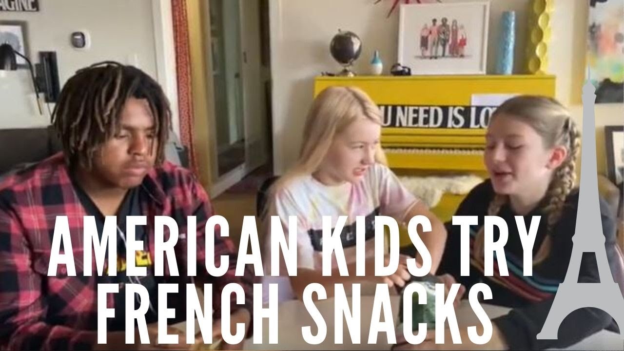 American kids try French snacks - YouTube