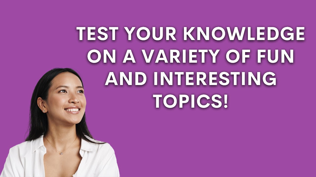 Are You Smarter Than The Average YouTube Quiz Player? - Trivia Quiz ...