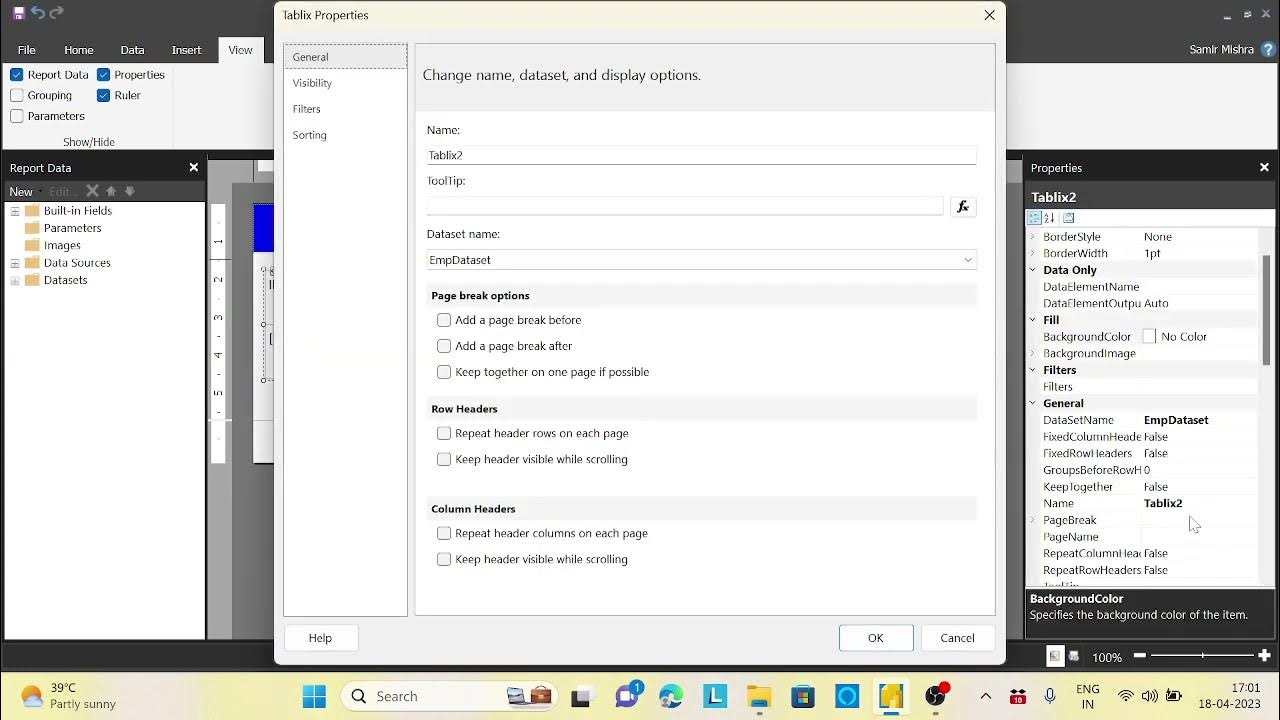 Repeat and Scroll Headers for Table in Power BI Paginated Report - YouTube