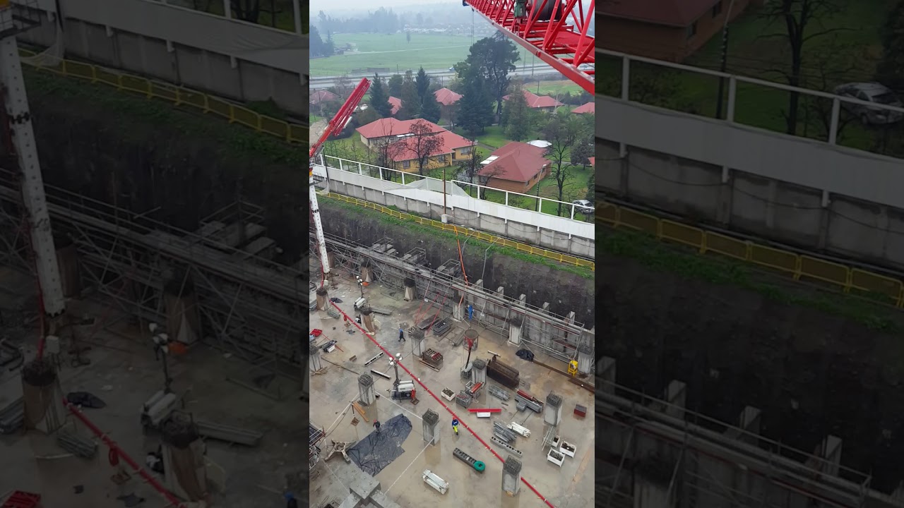 Trabajo en equipo grúas torre pingon - YouTube