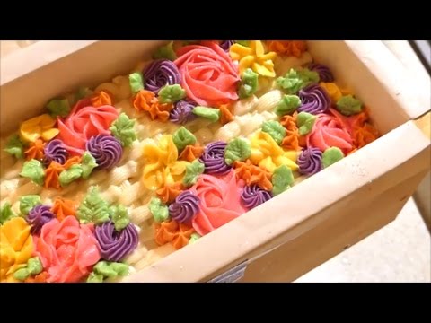 Making and Cutting Freesia Cold Process Soap - YouTube