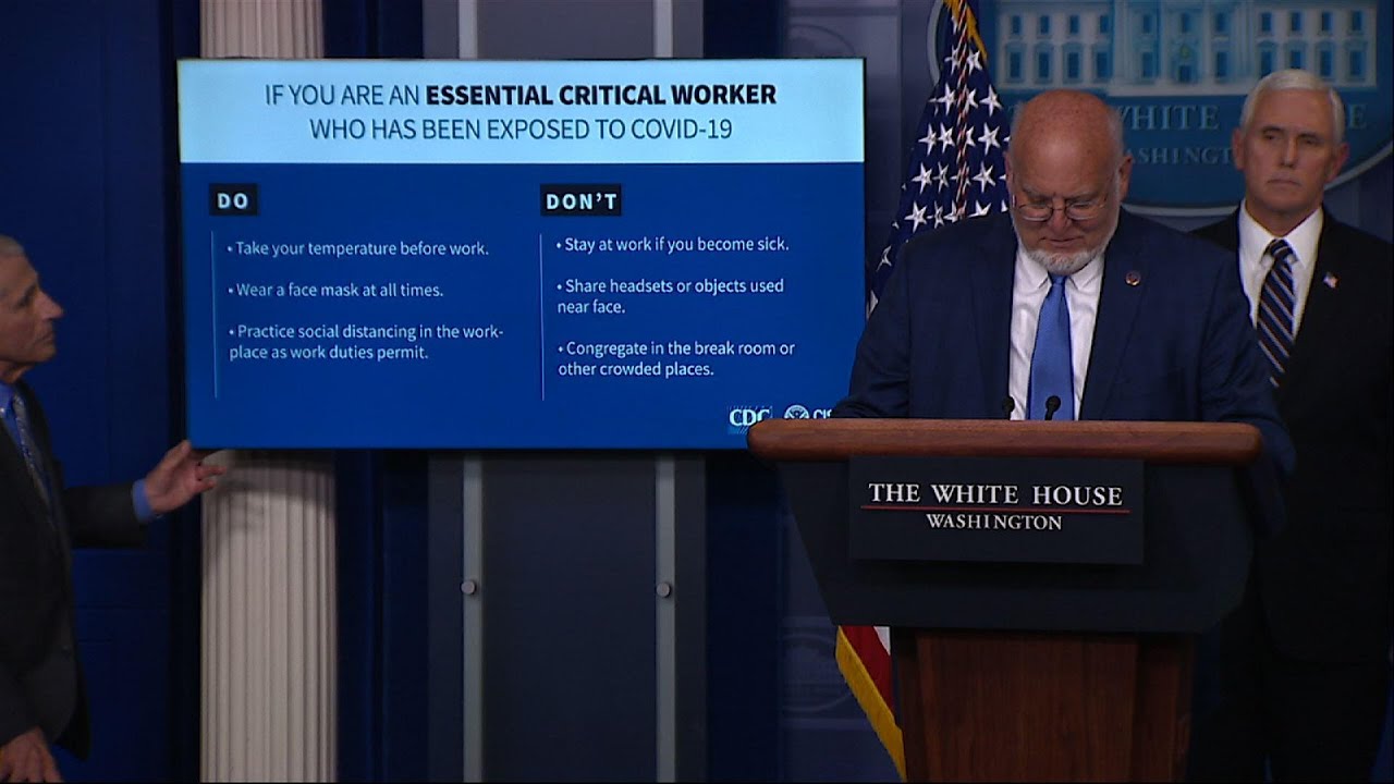 CDC issuing new guidelines for essential workers - YouTube