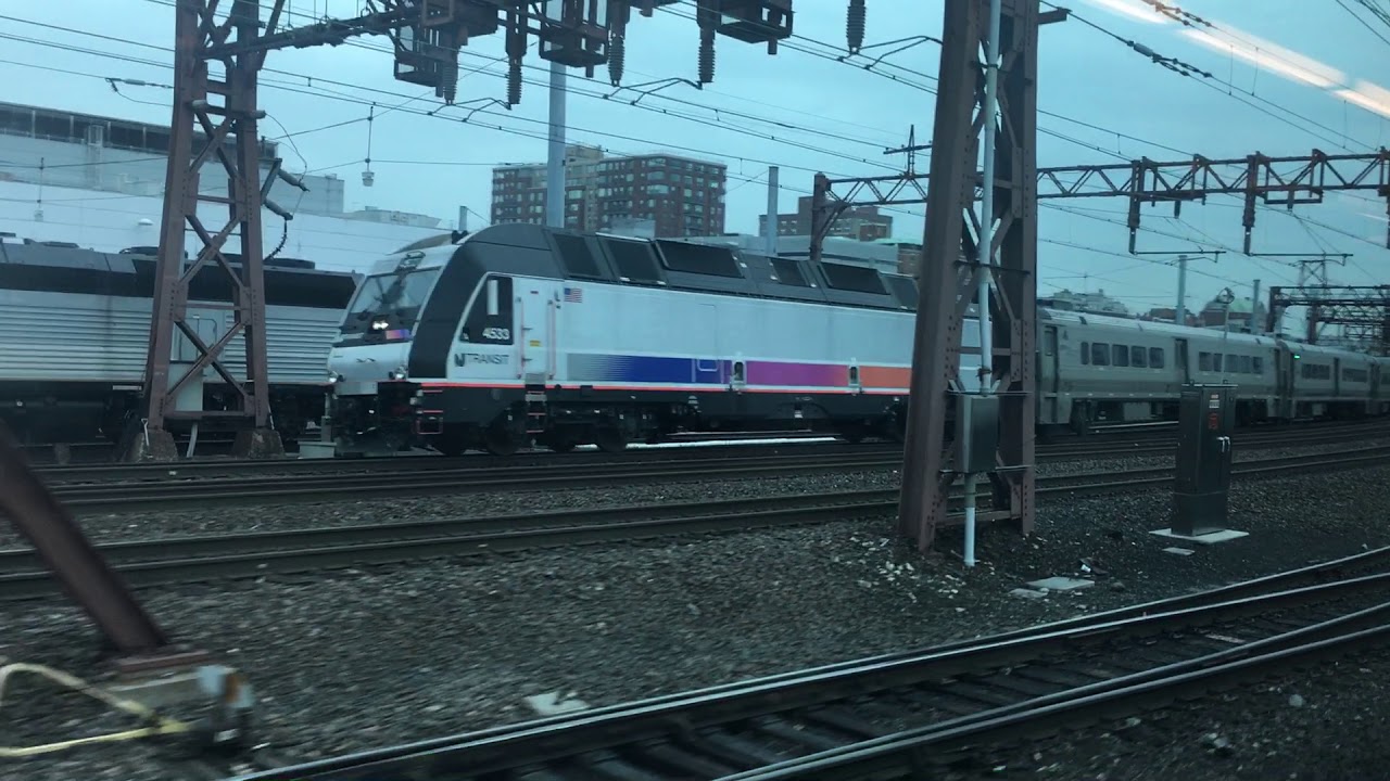 Pacing NJT ALP-45DP 4533 Leading BCL Train 1263 from NJCL Train 2605 ...