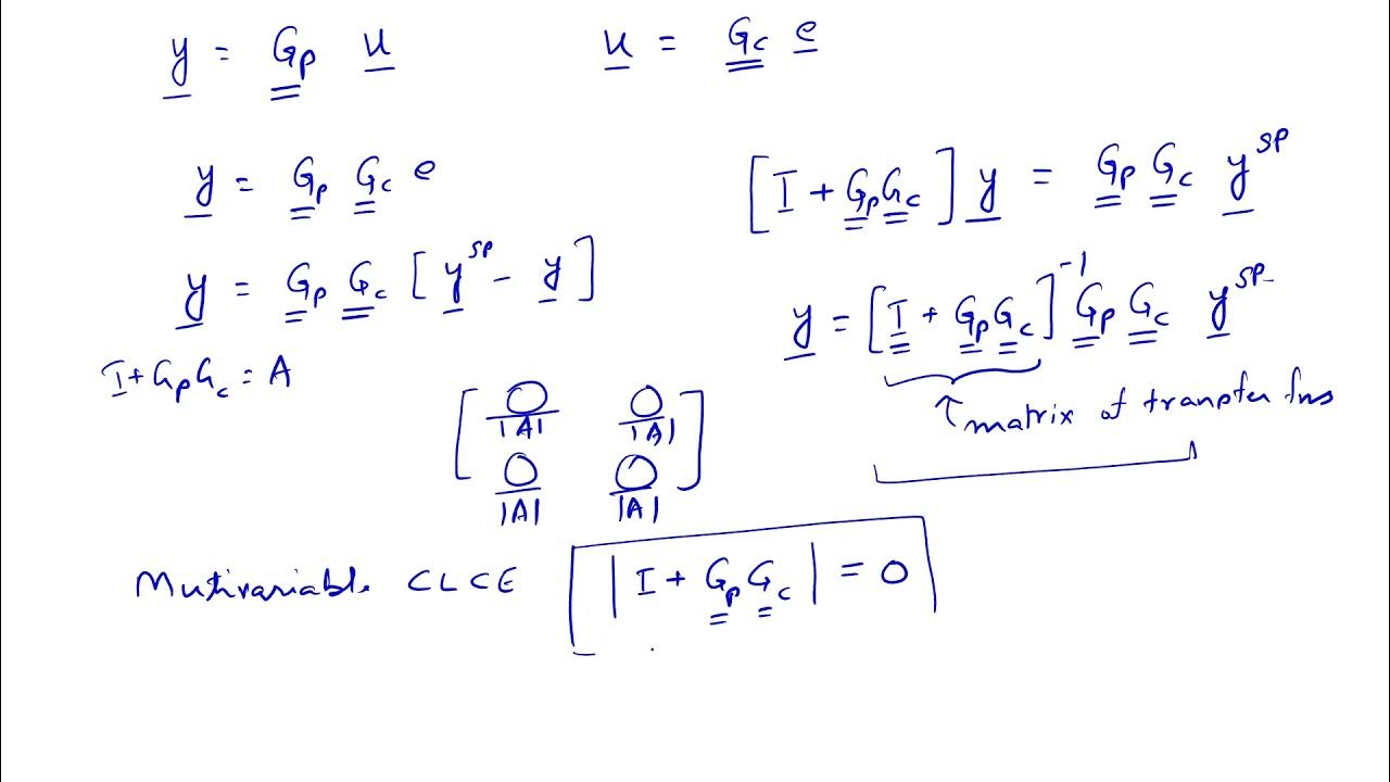 Multivariable Systems Introduction Lecture 33 - YouTube