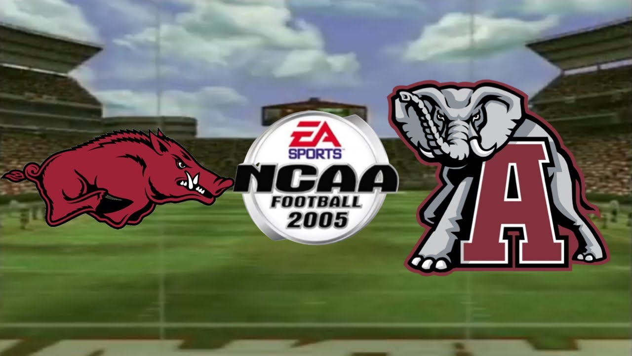 NCAA 05 Alabama Crimson Tide Full Season Sim: Game 4 vs Arkansas - YouTube