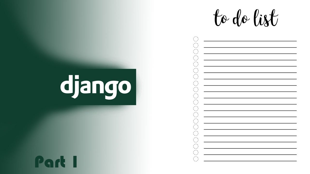 To do List Django Project Tutorial - YouTube