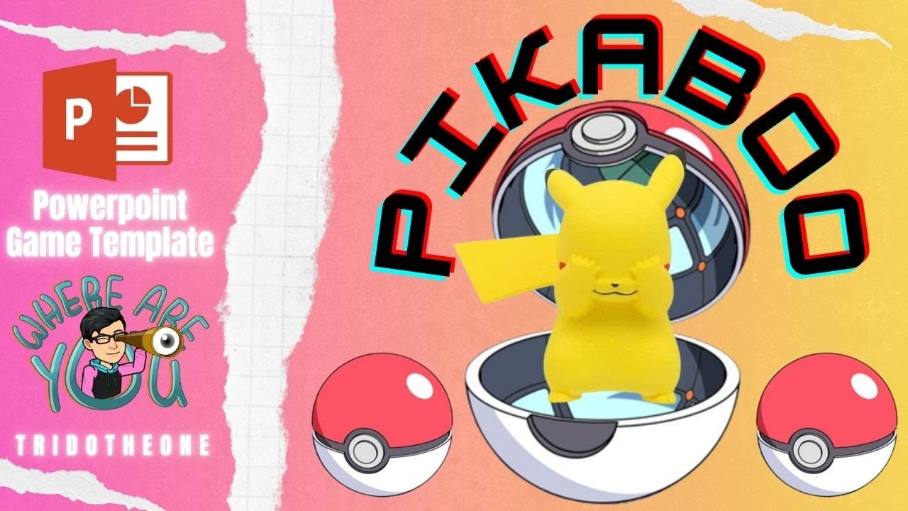 Pikachu Hide & Seek - PIKABOO 🐹🙈 Free PowerPoint Game - YouTube