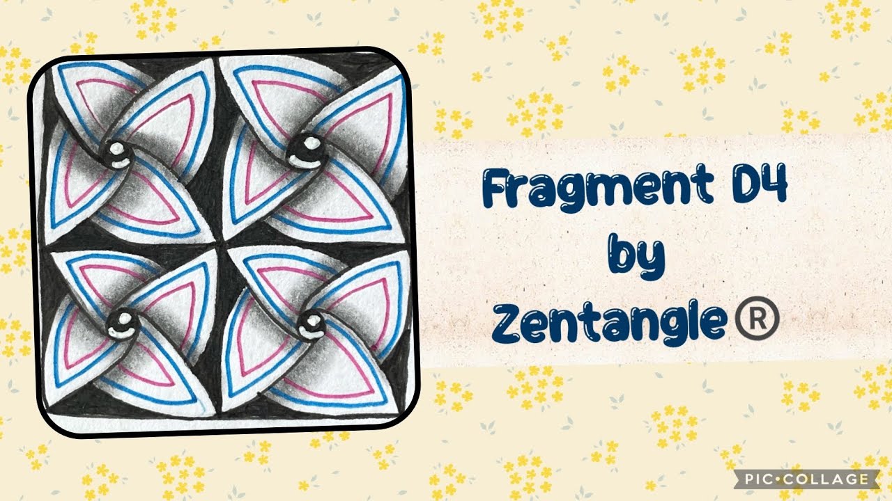 Fragment D4 by Zentangle®️ Zentangle Inspired Art Fragments and ...