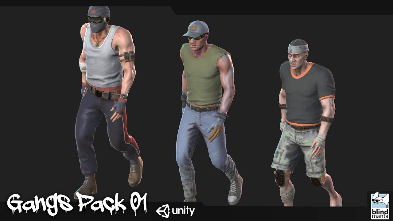 Gangs Pack 01 for Unity - YouTube