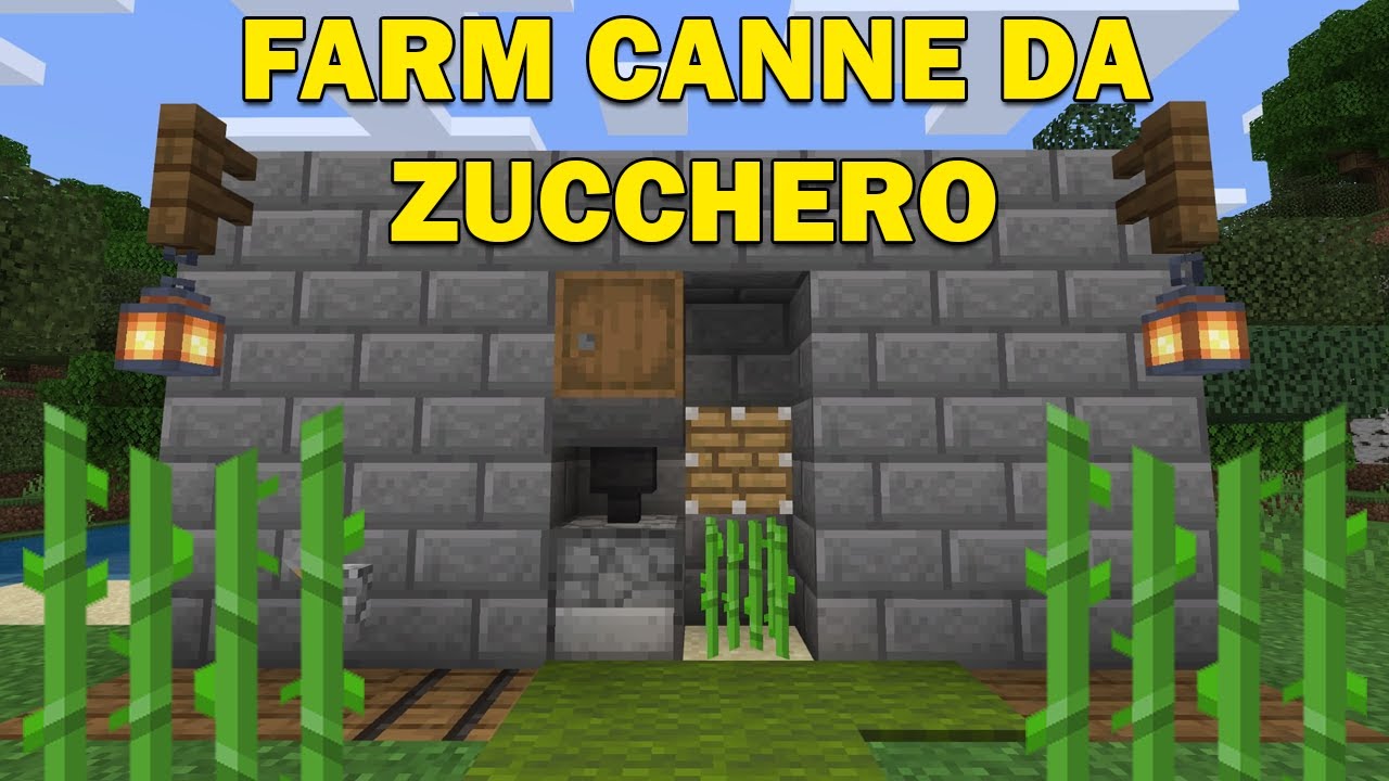 Minecraft Bedrock: Farm di Canne da Zucchero - Zero Tick - YouTube