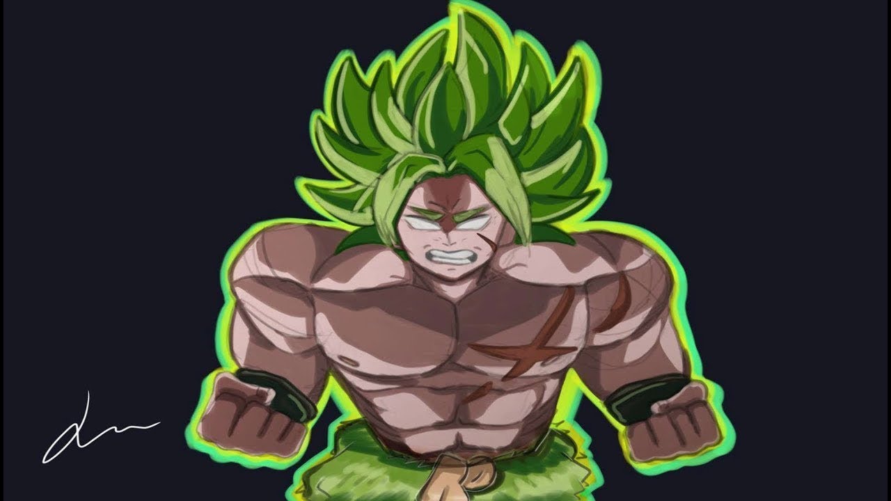 Speed Art | Dragon Ball Super | Super Saiyan Full Power Broly - YouTube