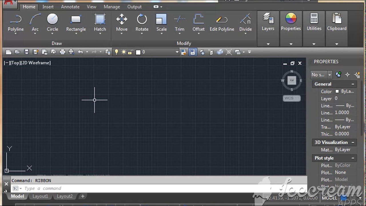 How to restore missing Ribbon Bar in AutoCAD #autocad - YouTube