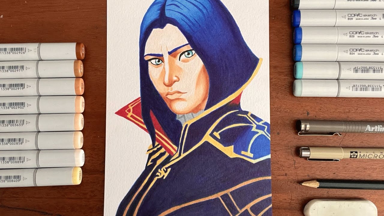 Drawing Caitlyn Kiramman Dictator Outfit | Gaze Draw Maker - YouTube