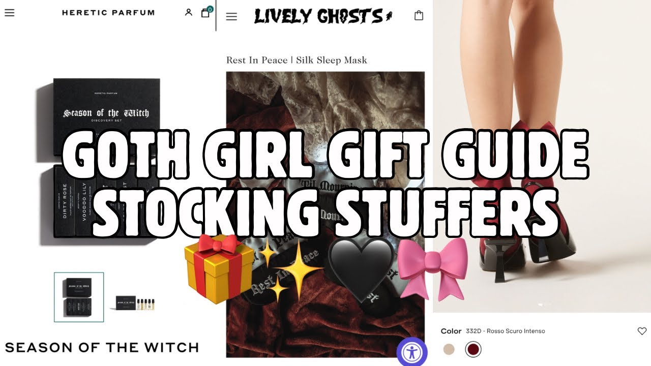 GOTH GIRL GUIDE GUIDE - STOCKING STUFFER IDEAS 🖤🎀 - YouTube