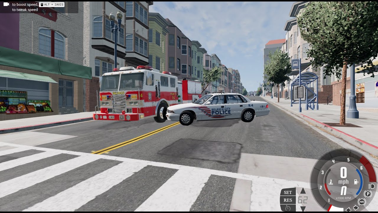 BeamNG. Scenarios S1 EP3: Fire Truck Takedown. - YouTube