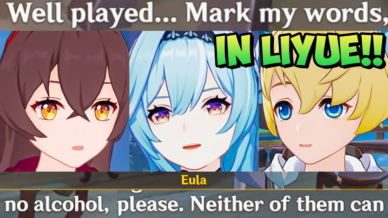 EULA, AMBER & MIKA in Liyue Cutscene Genshin Impact - YouTube