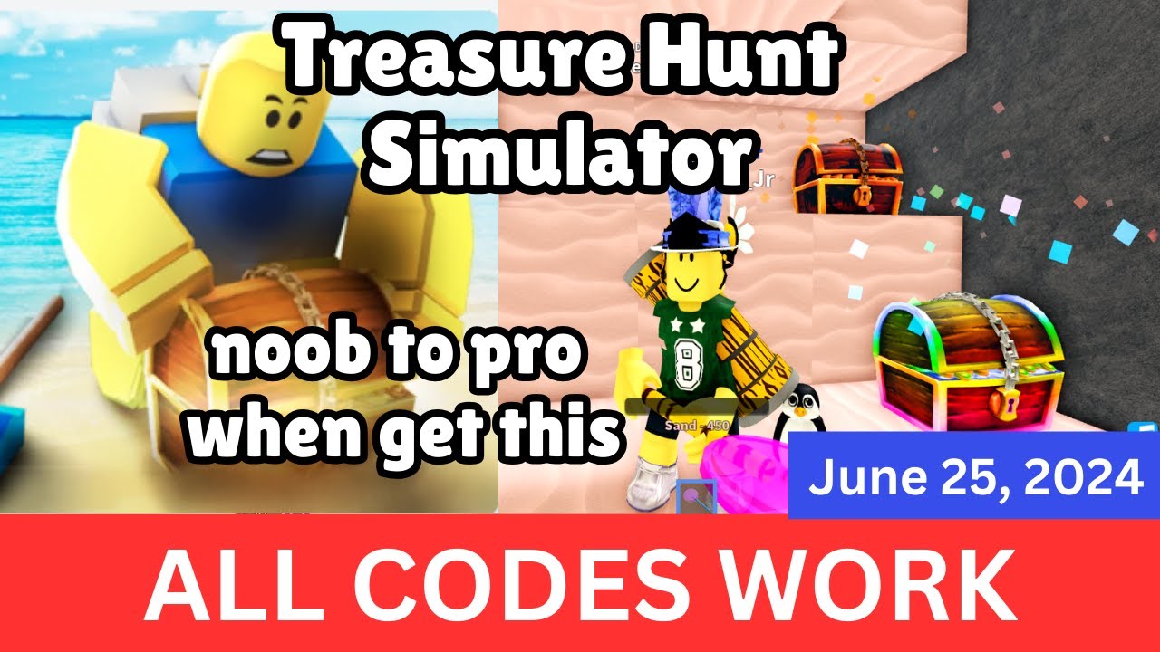 *All CODES WORK* Treasure Hunt Simulator ROBLOX, June 25, 2024 - YouTube