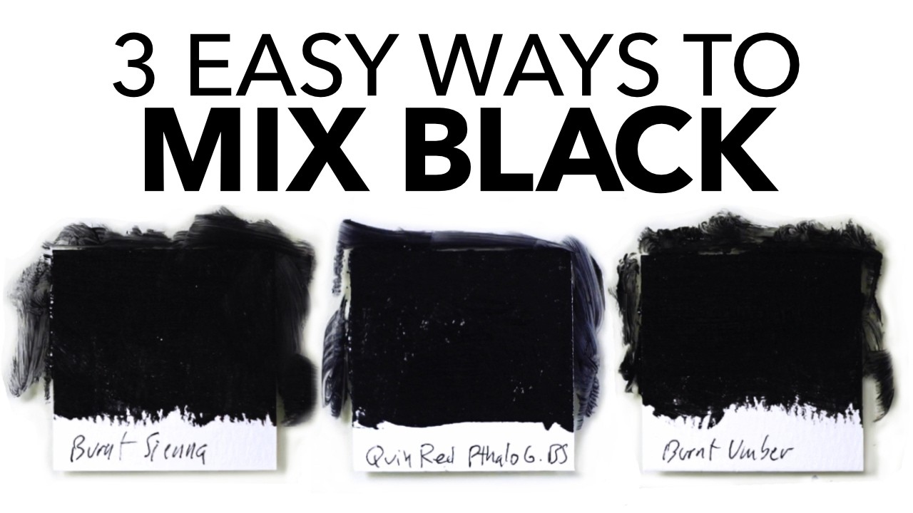 3 Easy Ways to Mix Black Paint - YouTube