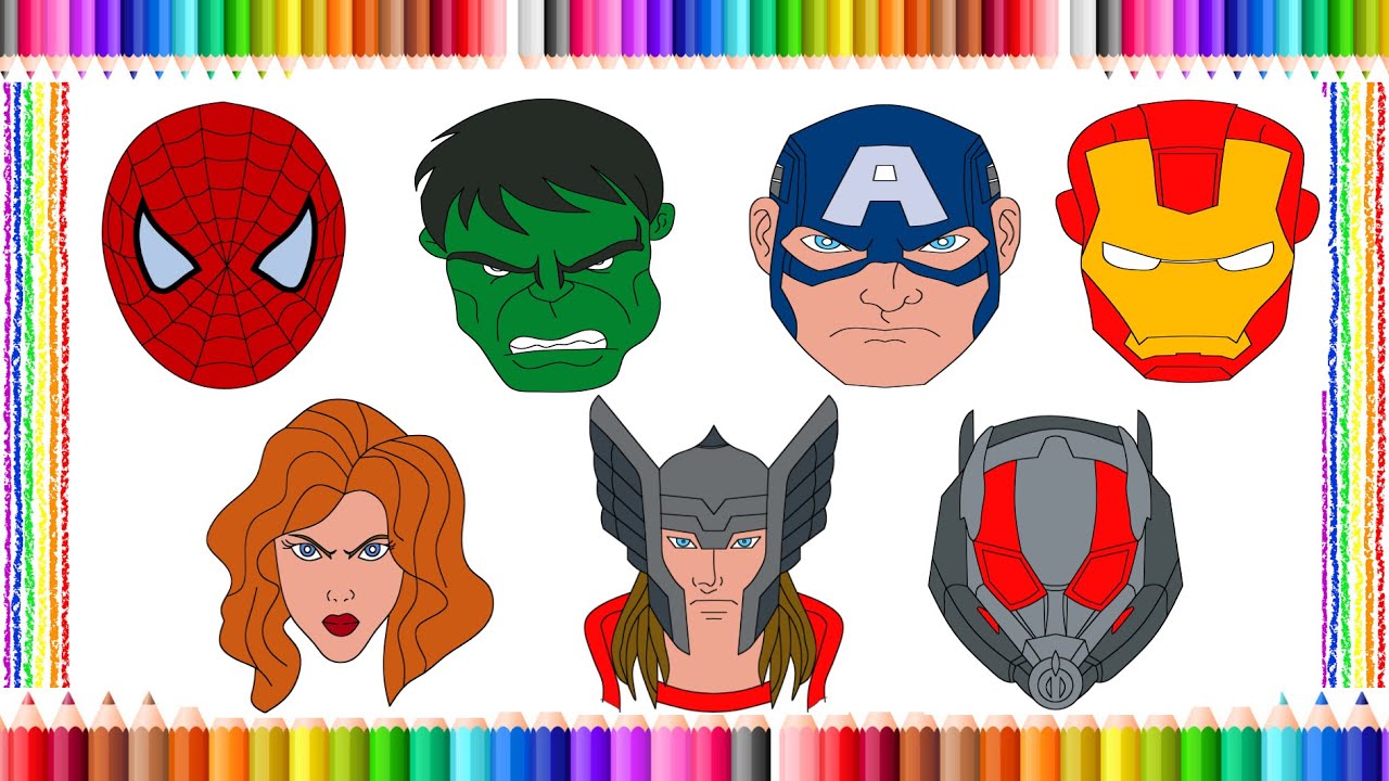 Avengers coloring page|trang tô màu avengers|halaman mewarnai avengers ...