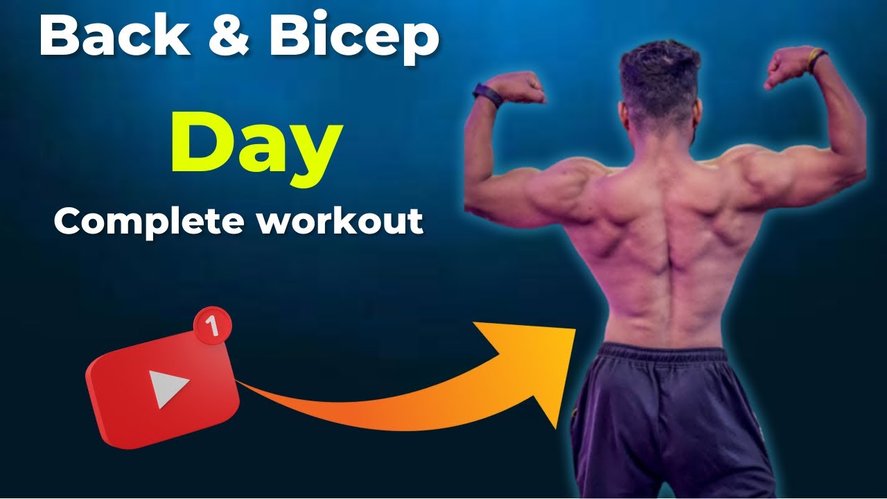 Back & bicep day 💥 (complete workout ) - YouTube
