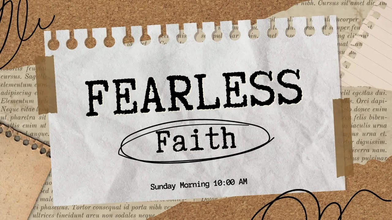 FEARLESS FAITH SERIES | HOPE HOUSTON OUTREACH CHURCH - YouTube