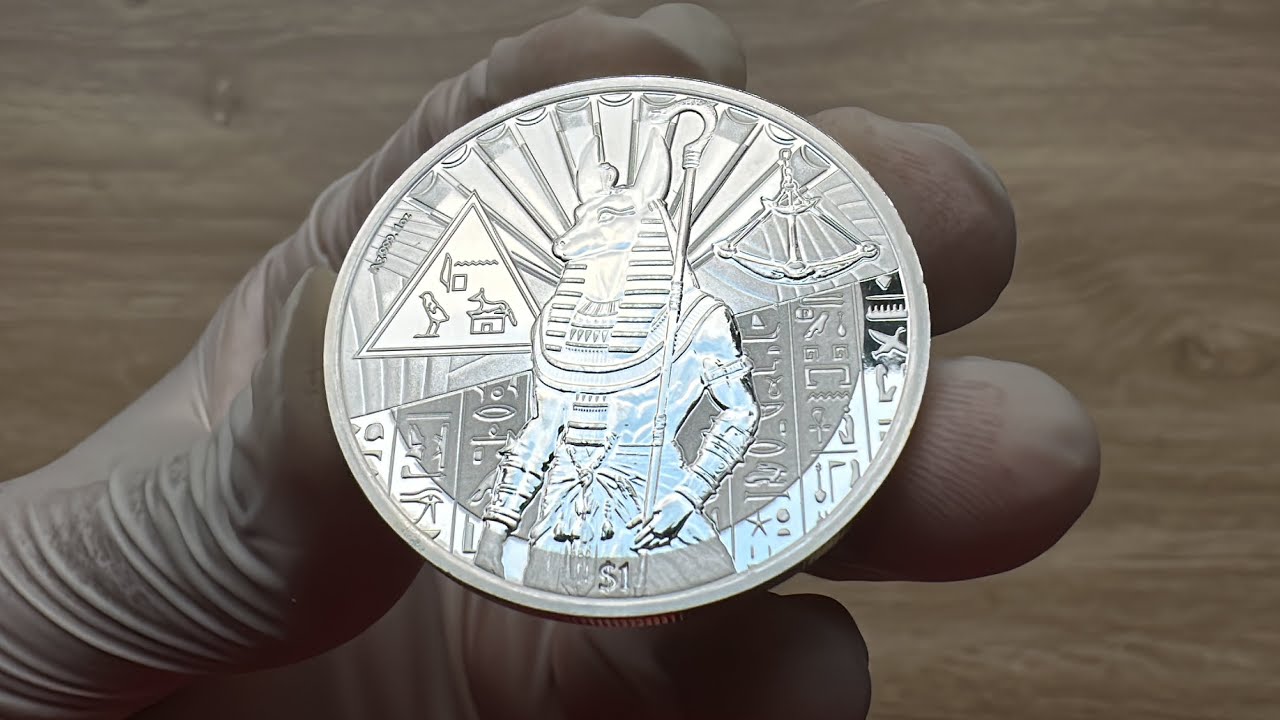 Pobjoy Mint Egyptian god Series: Anubis 2023 1oz Republic of Sierra ...