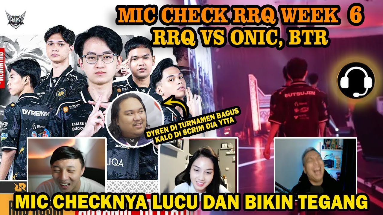 RRQ SEKARANG MAKIN KONSISTEN | REAKSI MIC CHECK RRQ WEEK 6 - YouTube