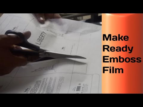 Embossing film को Embossing के लिए कैसे ready करे। How to ready PVC ...