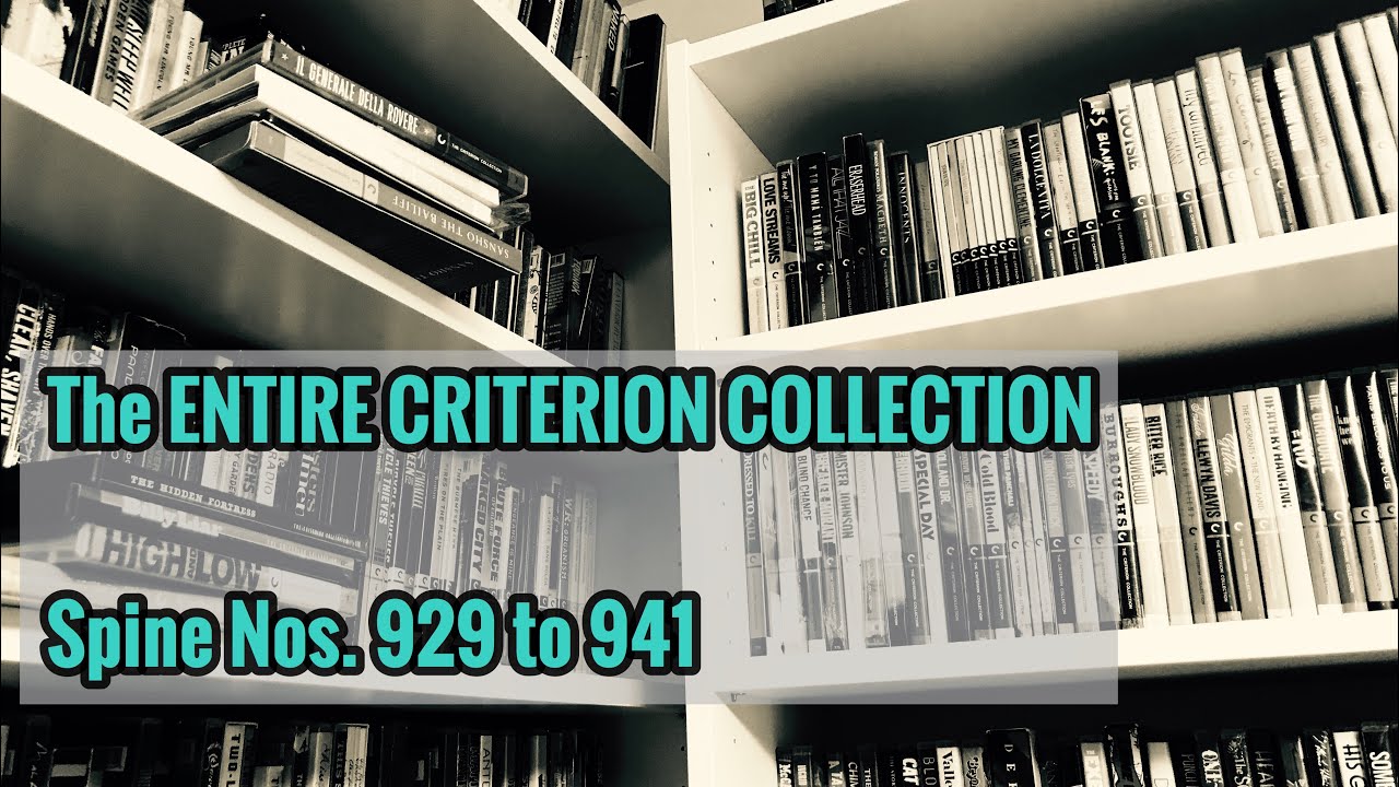 THE ENTIRE COMPLETE CRITERION COLLECTION Spine Nos. 929 to 941 - YouTube