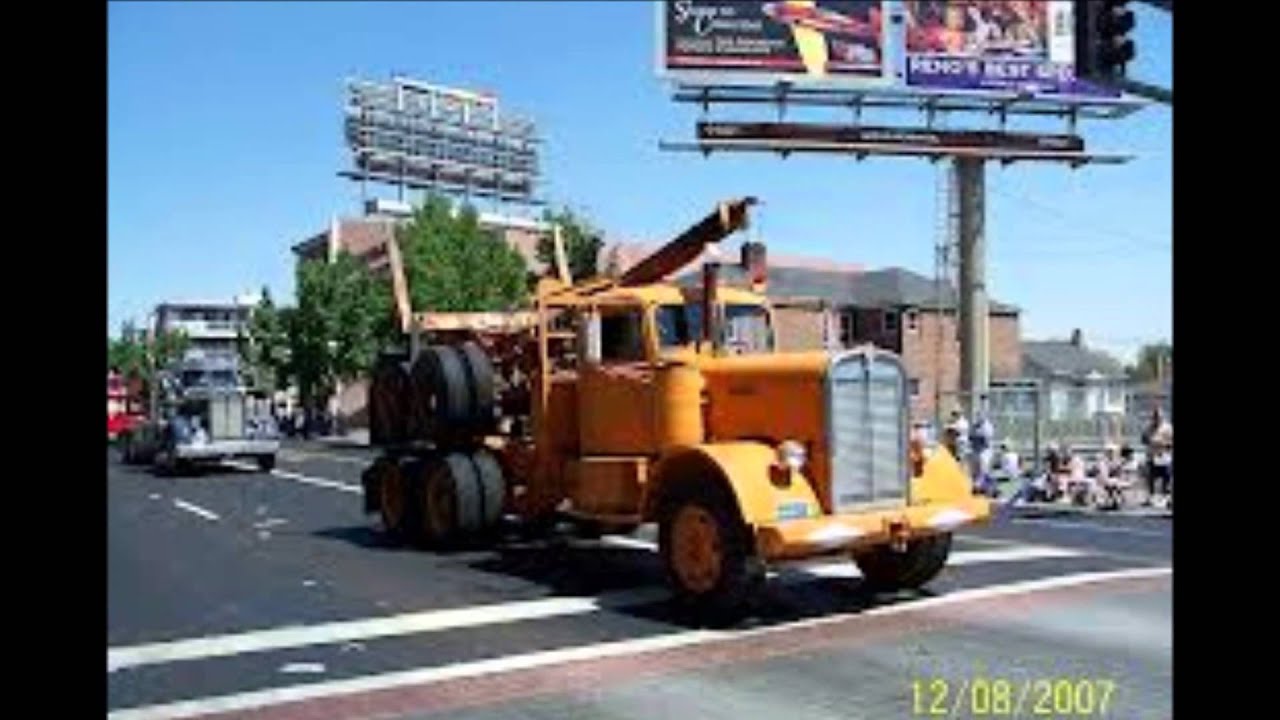 Vintage logging trucks - YouTube