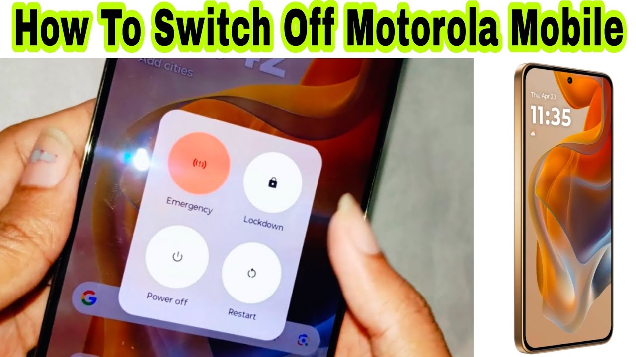 How to switch off Motorola Mobile | How to turn off motorola mobile ...